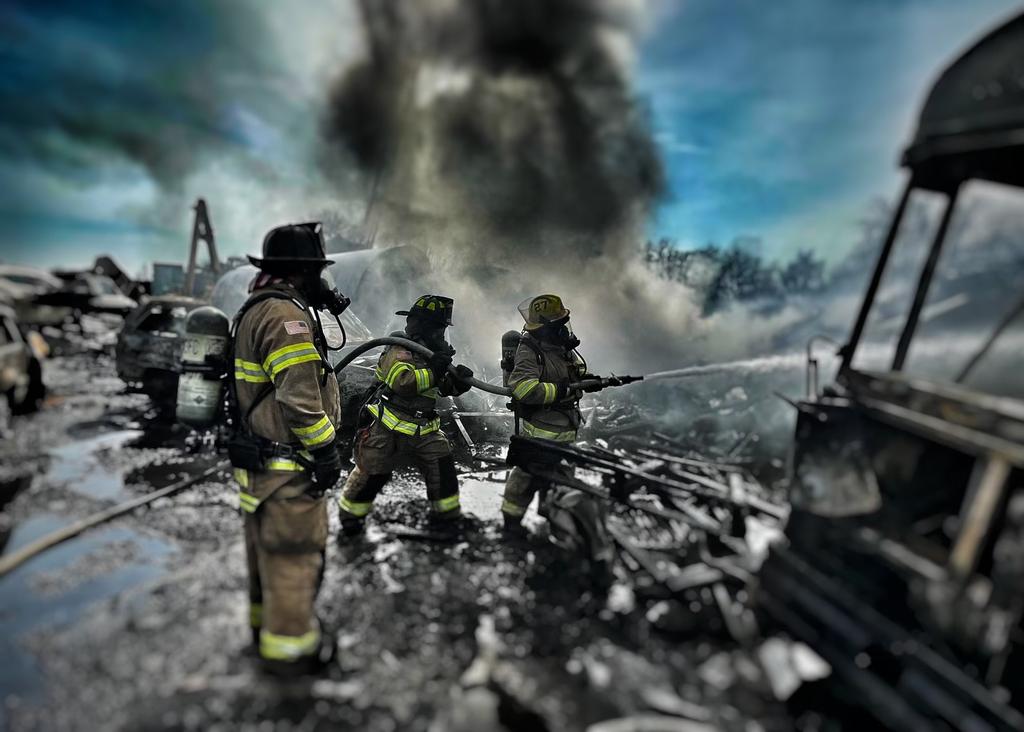 WGFC Assists Oxford on Salvage Yard Fire - West Grove Fire Company