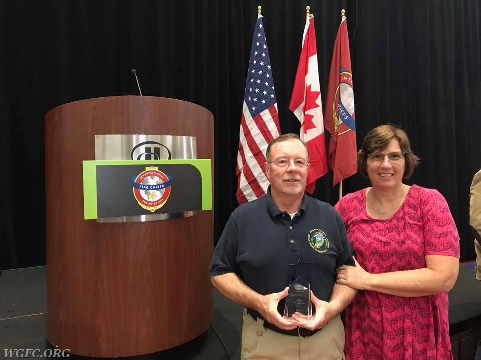 WGFC Volunteer Tom Glass Receives IAFC Award - West Grove Fire Company